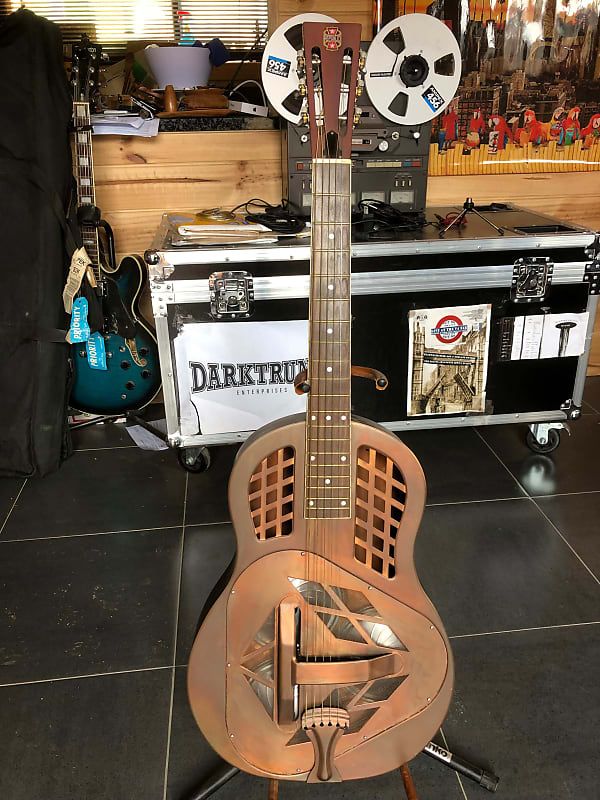 Republic Resonator Tri Cone 2015 Copper and Brown | Reverb