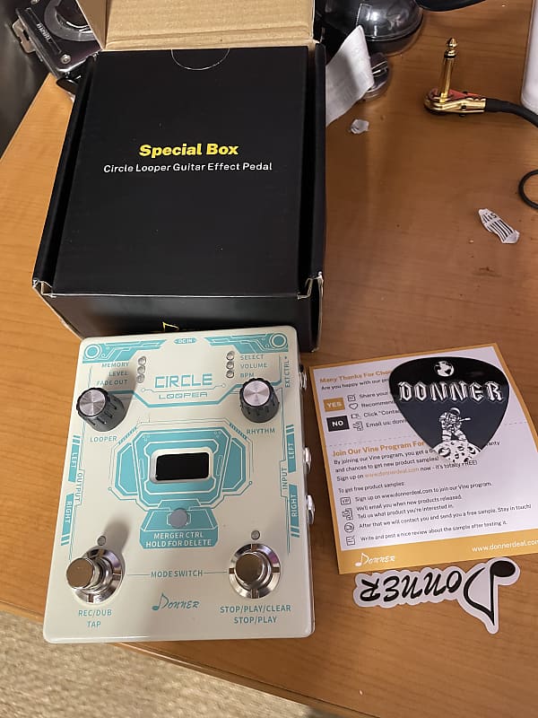 Donner Circle Looper and drumming machine 2023 - White | Reverb