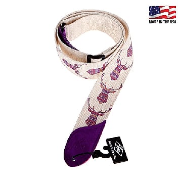 LM MISS ALEXIS ALM SERIES GUITAR STRAP, 2" SOFT NATURAL COTT | Reverb