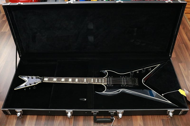 Dean SplitTail Black Electric Guitar, with Floyd Rose & | Reverb