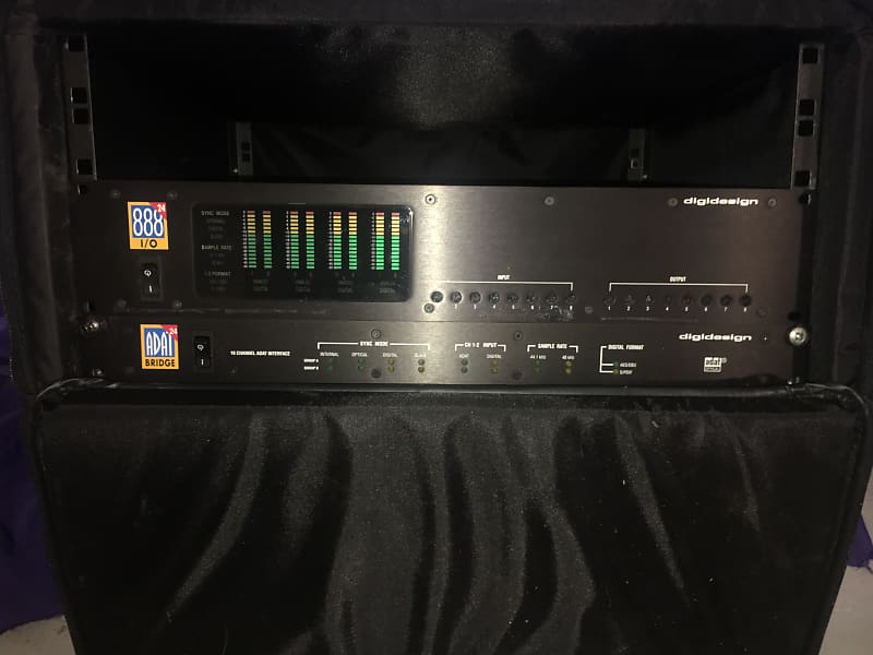Digidesign 888 24 I/O ADAT Bridge in 19" rack case. Package | Reverb