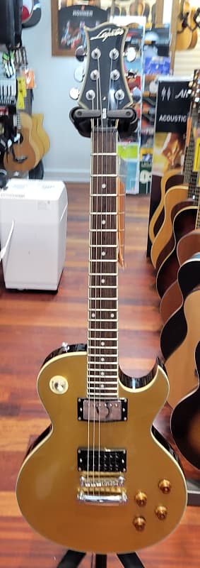 Legator Helio Les Paul Style Electric Guitar - Gold Top | Reverb