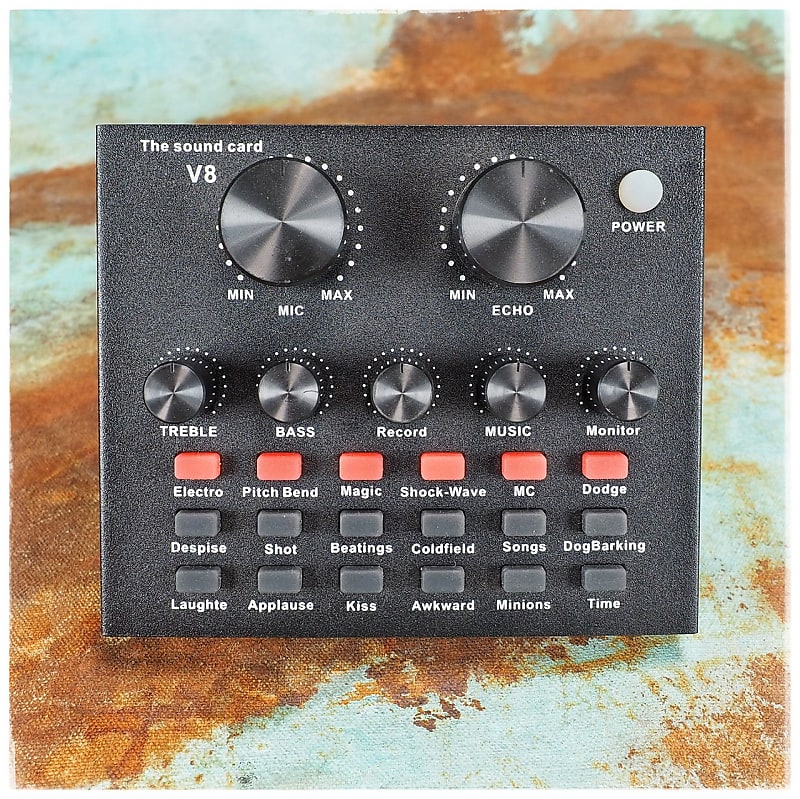 V8 Soundcard Live Streaming/Podcast Soundboard and Audio | Reverb