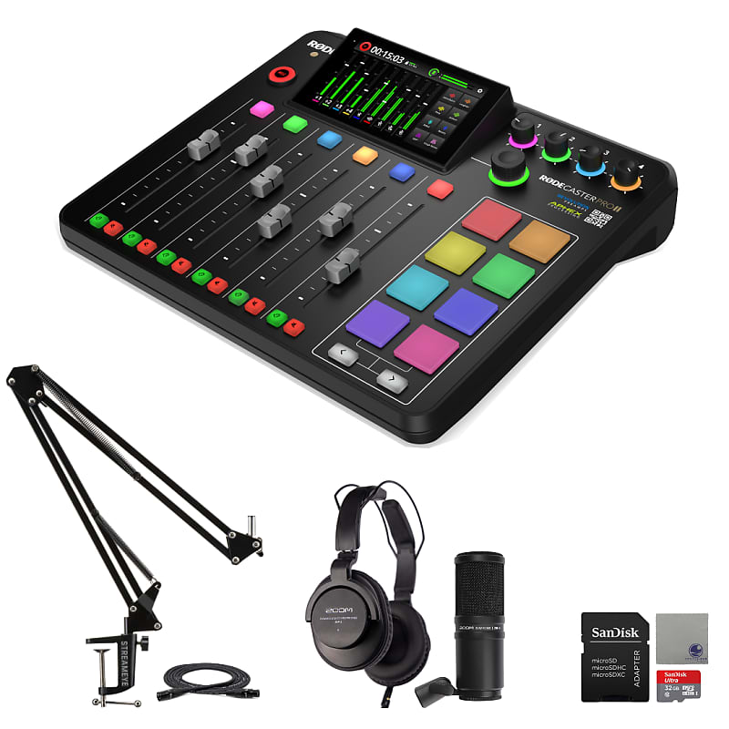 Rode RODECaster Pro II Audio Production Studio Bundle with | Reverb
