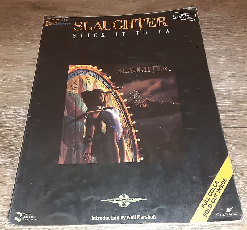 SLAUGHTER - STICK IT TO YA - GUITAR TAB BOOK - TABLATURE - | Reverb
