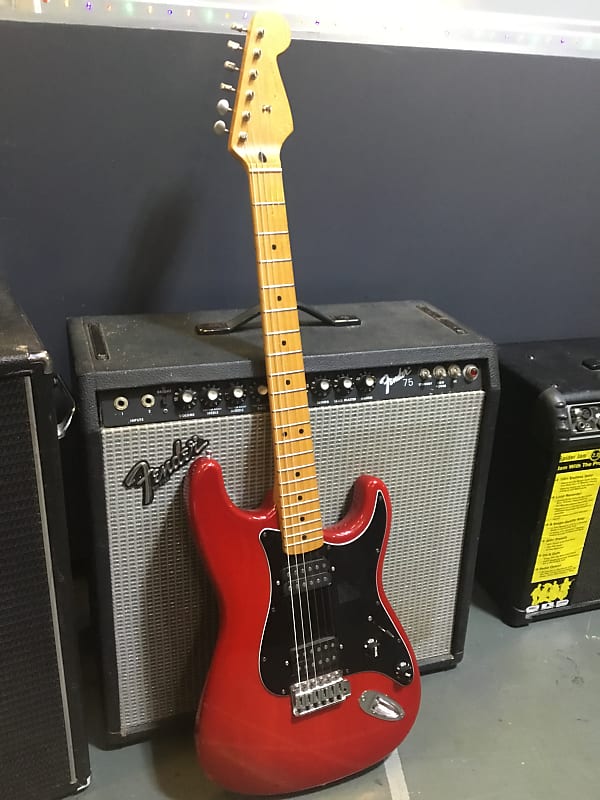 Fender Stratocaster HH 90s Candy apple red | Reverb