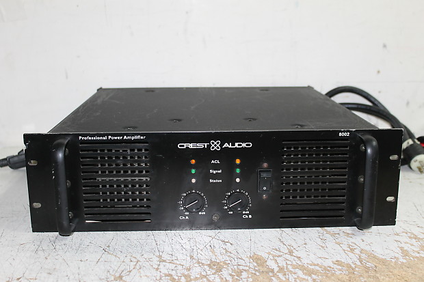 Crest Audio 8002 Power Amplifier Reverb