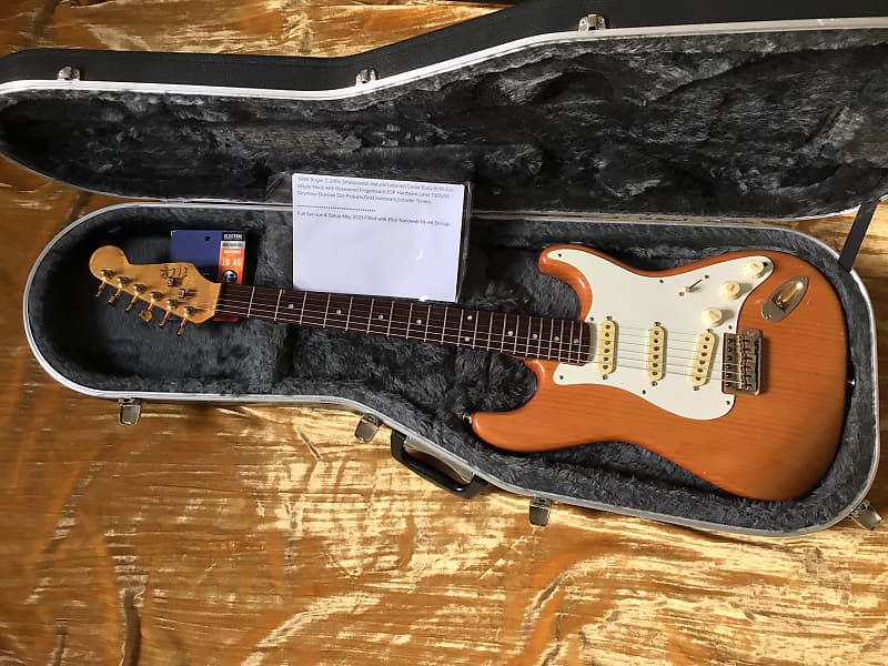 1988 Roger Giffin U.K. Luthier Build Stratocaster,Natural | Reverb
