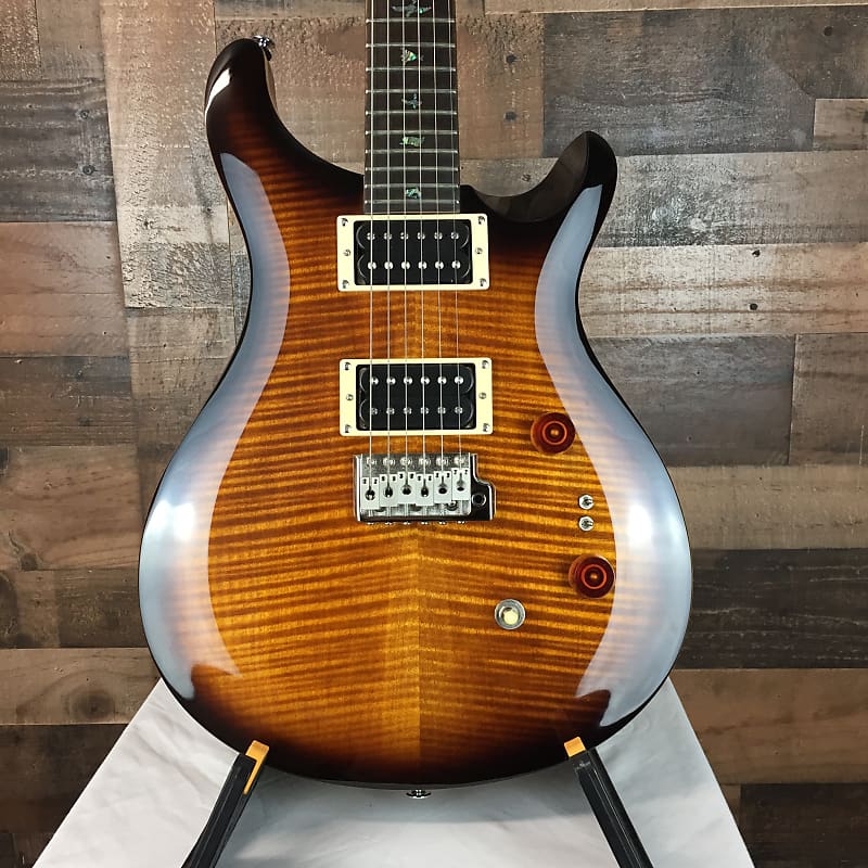 PRS SE Custom 24 35th Anniversary Black Gold Burst, NEW IN | Reverb