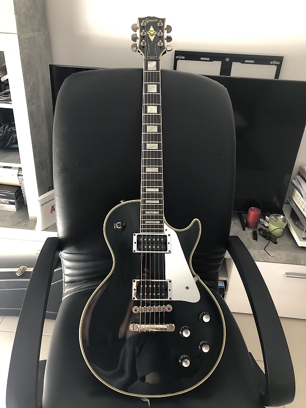 Greco JS-55 John Sykes Les Paul Custom 1984 - Black | Reverb Australia