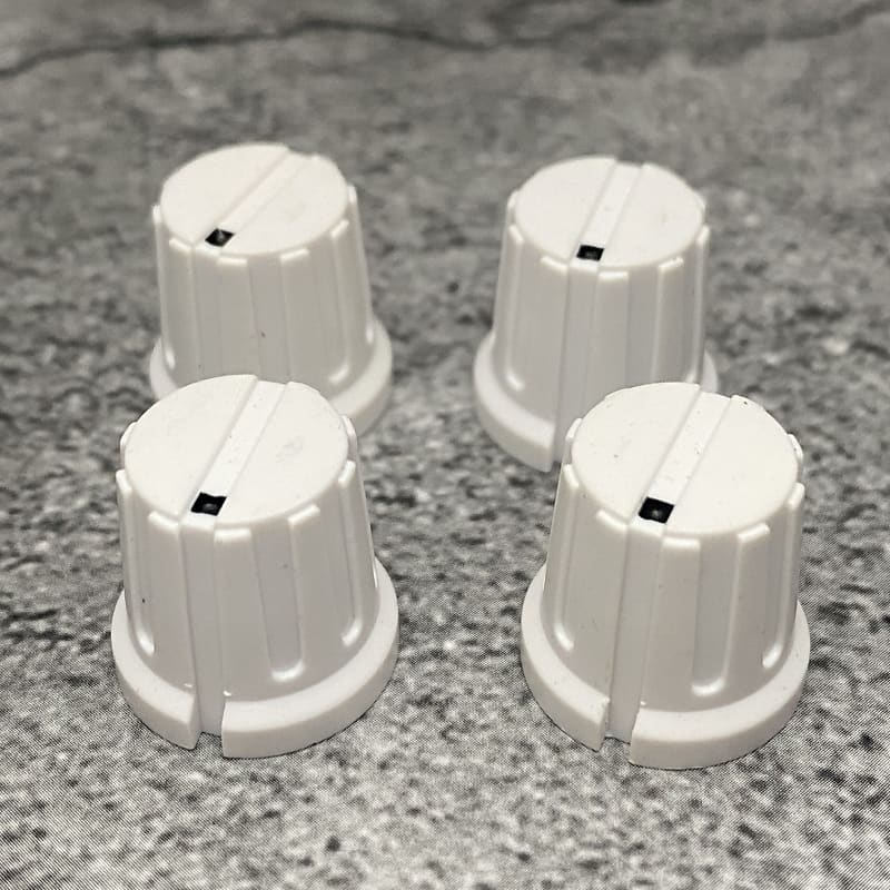 4x White Guitar Fx Effects Pedal Mixer Knobs Mixing Control | Reverb