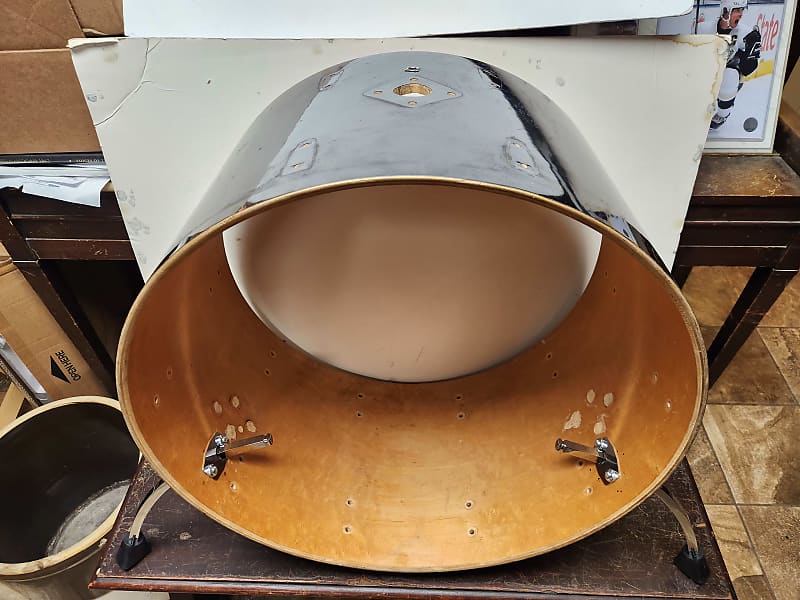 Ludwig 1980's USA Classic Maple 4 x 24 - Black Cortex Wrap | Reverb