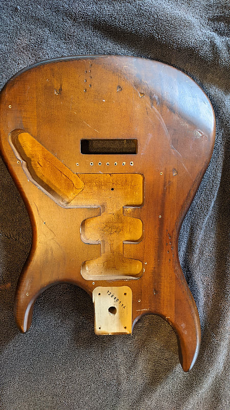 Unkown Super Strat Type Body 1980s-2010s Mahogony | Reverb