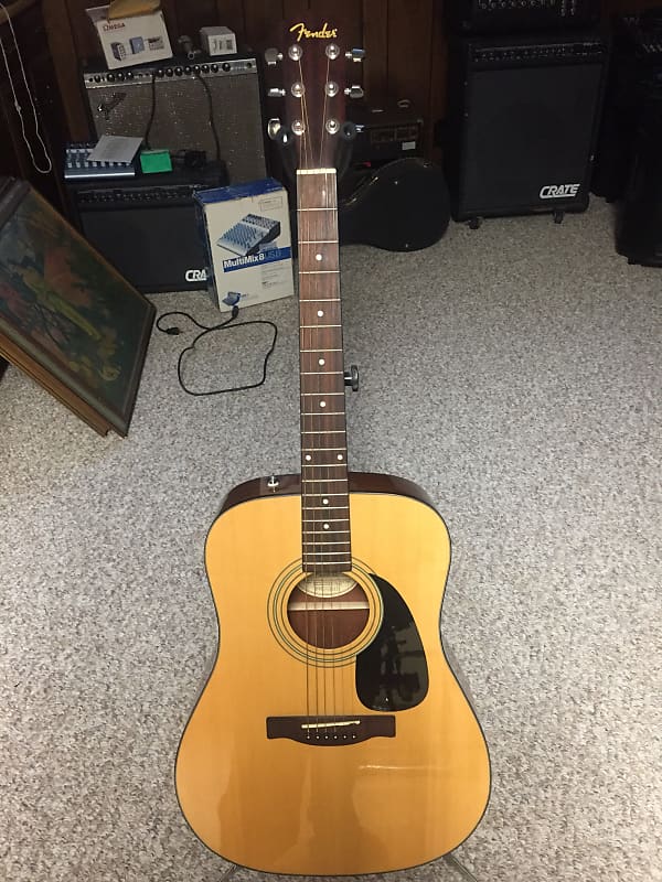 Fender DG-60 NAT Acoustic Dreadnaught Guitar | Reverb