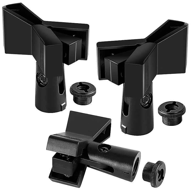 Pack Of 3 Pcs Universal Adjustable Microphone Butterfly Clip | Reverb