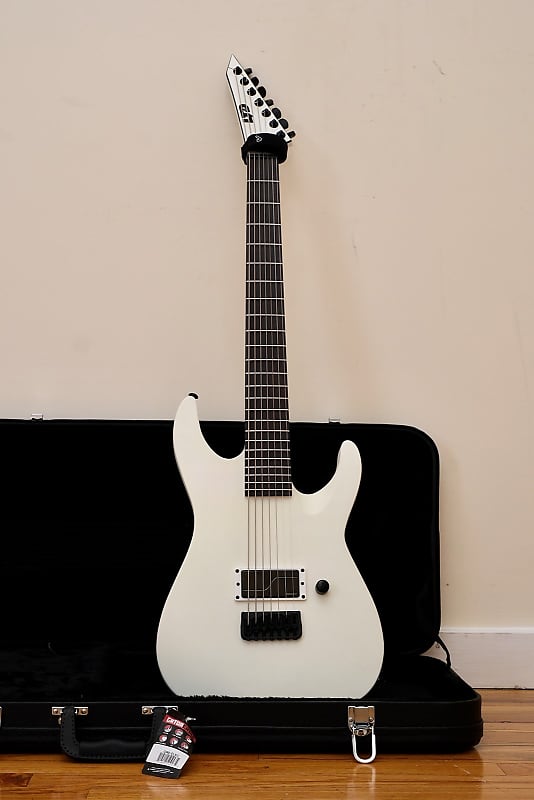 ESP LTD M-7BHT Baritone Arctic Metal w/ Fishman Fluence | Reverb