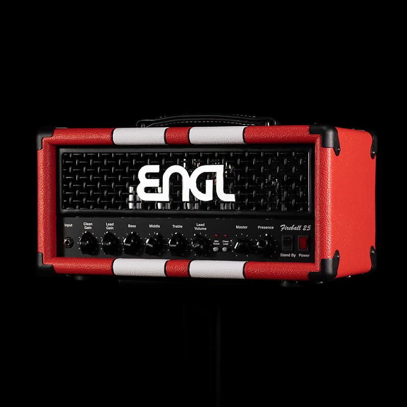 ENGL 40th Anniversary Fireball 25 (E633)- Red with White | Reverb