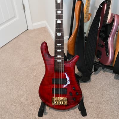 Spector Euro 5 LX 5 string bass 2021 - Red Gloss | Reverb