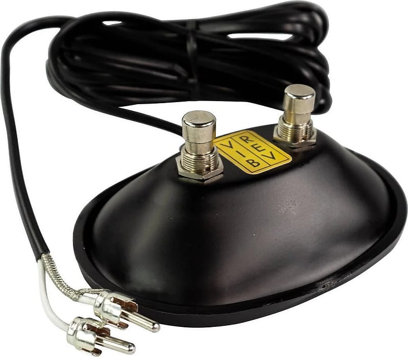 Premium Fender Style Vintage Black 2-Button Foot Switch | Reverb