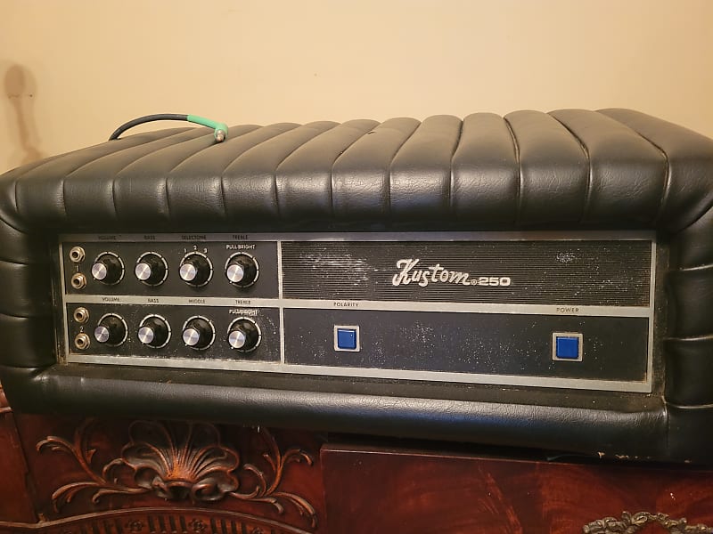 Kustom 250 head 1970s-1980s - Black | Reverb