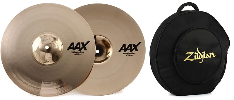 Sabian 14 inch AAX X-Plosion Hi-hat Cymbals - Brilliant | Reverb