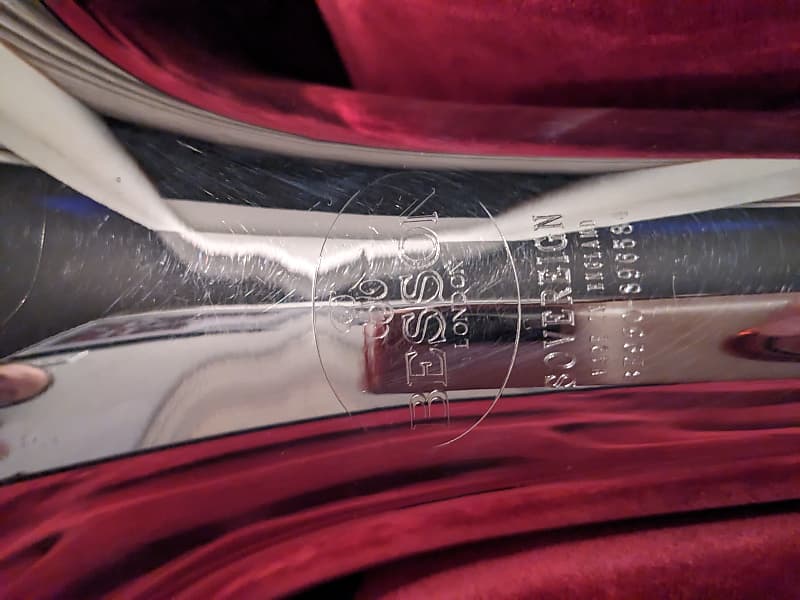 Besson Sovereign Eb Tenor Horn BE 950 - Silver | Reverb