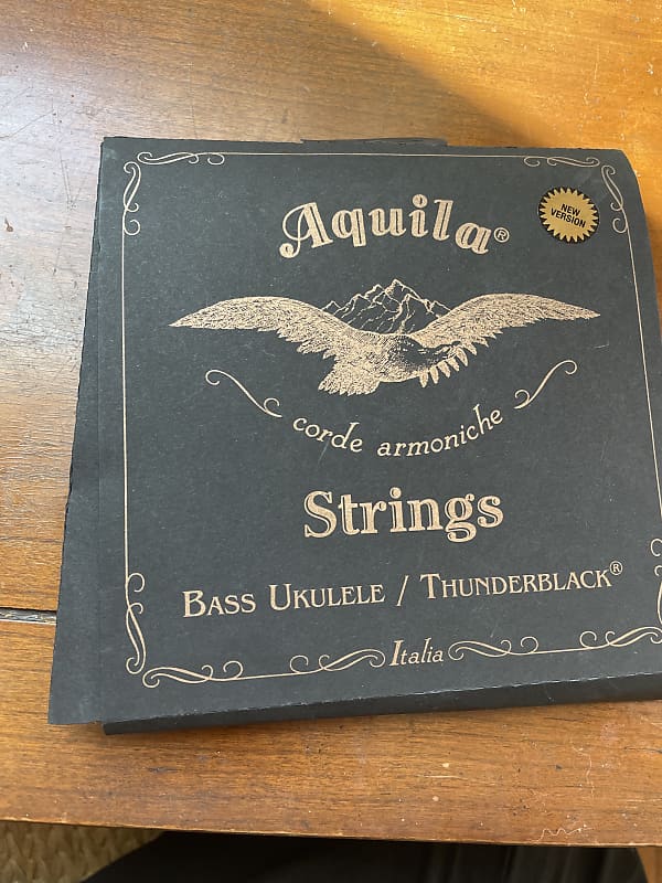 Aquila Thunderblack bass ukulele strings | Reverb