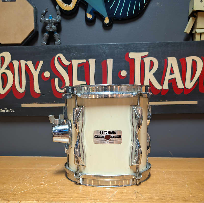 Yamaha Vintage 80's Recording Custom 8X8 tom - White | Reverb