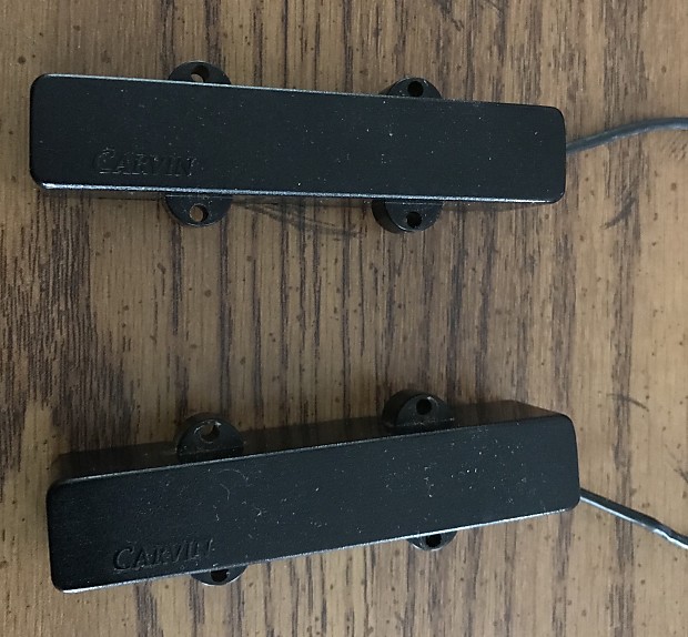 Carvin Jazz Bass Guitar Pickups Black | Reverb