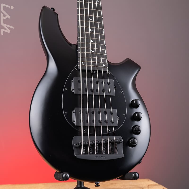 Ernie Ball Music Man Bongo 6-String Bass Stealth Black | Reverb