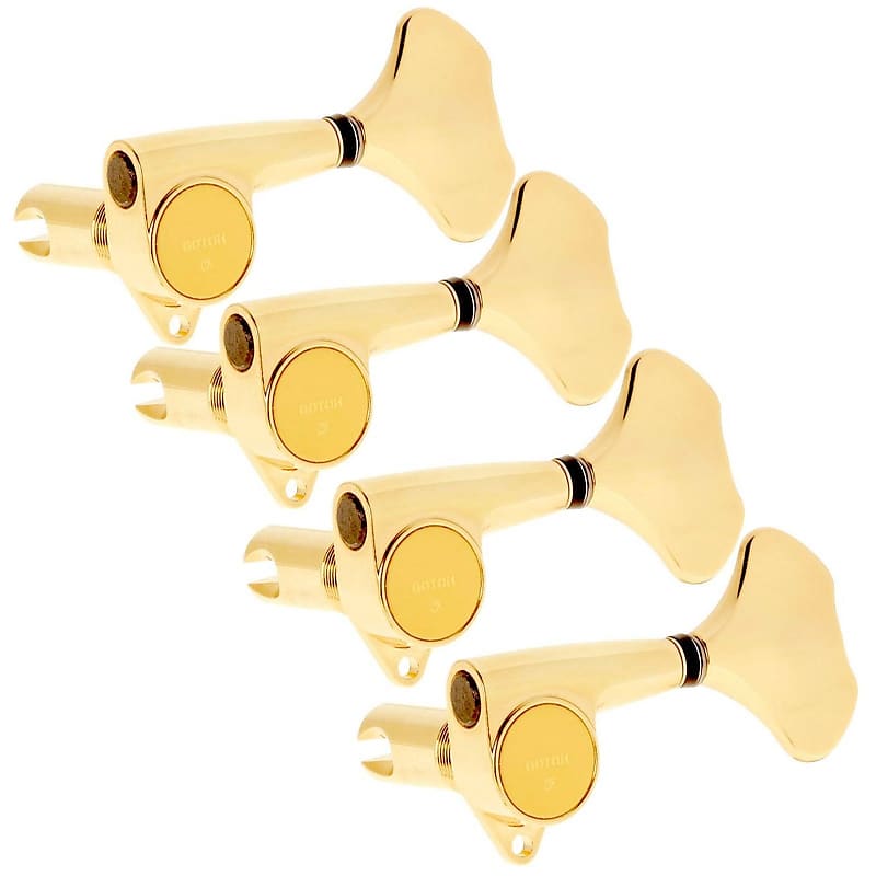 NEW Gotoh Japan GB707 Bass Machine Heads 4-in-line Tuners SET | Reverb