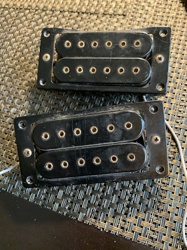 Vintage 80's Super Distortion Humbucker Pickup set Unmarked | Reverb