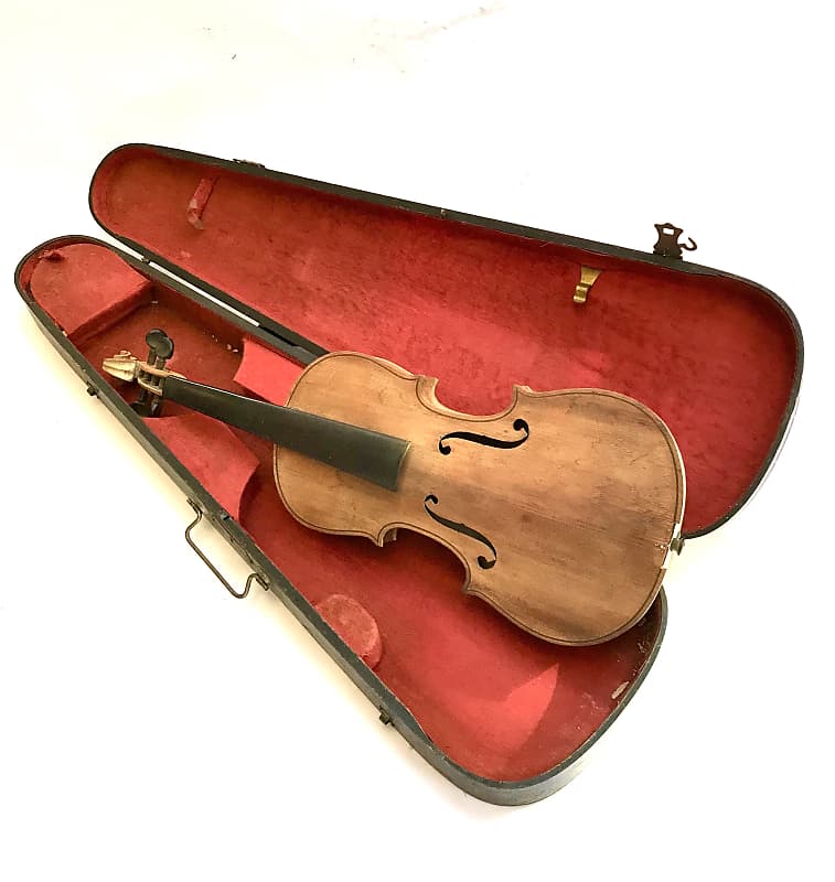 Project Violin Fiddle 1800s as found With Case | Reverb
