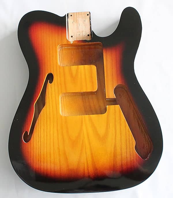 Tele 72 RI Style Hollow Guitar Body,American Ash Wood, | Reverb