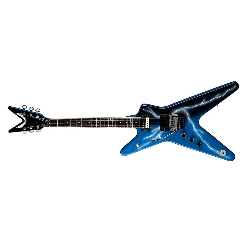 Dean Dimebag Dean From Hell ML LH CFH Blue Lightning Graphic | Reverb