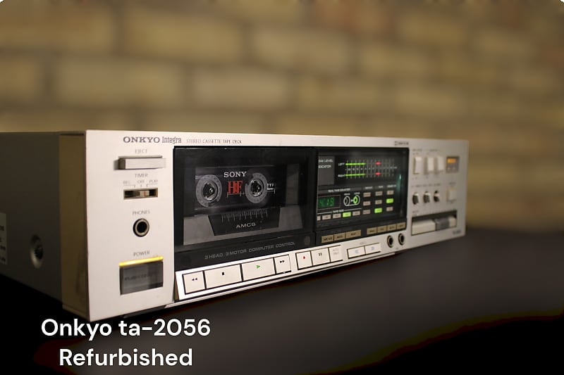 Onkyo Ta-2056 3-head Audiophile Cassette Deck Refurbished | Reverb