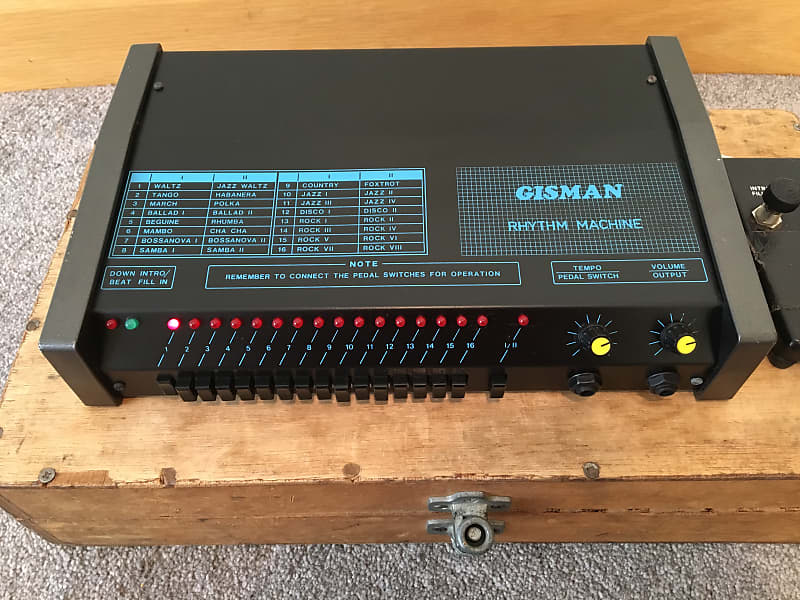 **Very Rare** - GISMAN Rhythm Machine - 1979 Italian Made by | Reverb