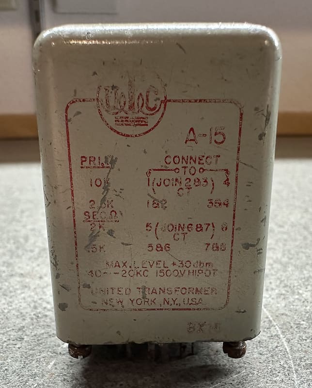 Vintage UTC A-15 transformer | Reverb