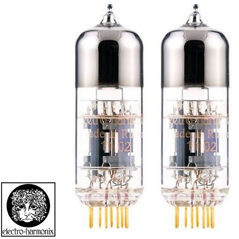 New Matched Pair (2) Electro-Harmonix 6H30Pi GOLD PINS Vacuum | Reverb