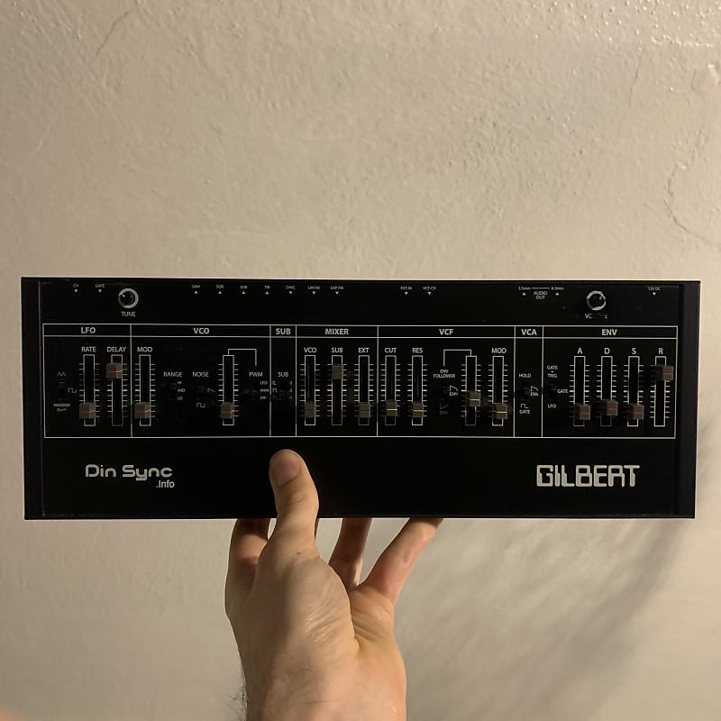 Din Sync Gilbert, Black Kumptronics enclosure | Reverb