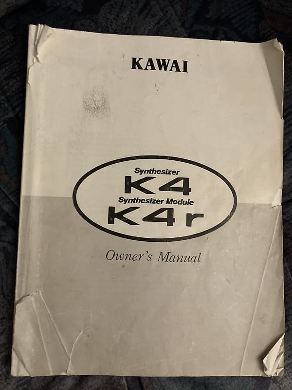 Kawai K4 Original Owners Manual / User Manual | Reverb
