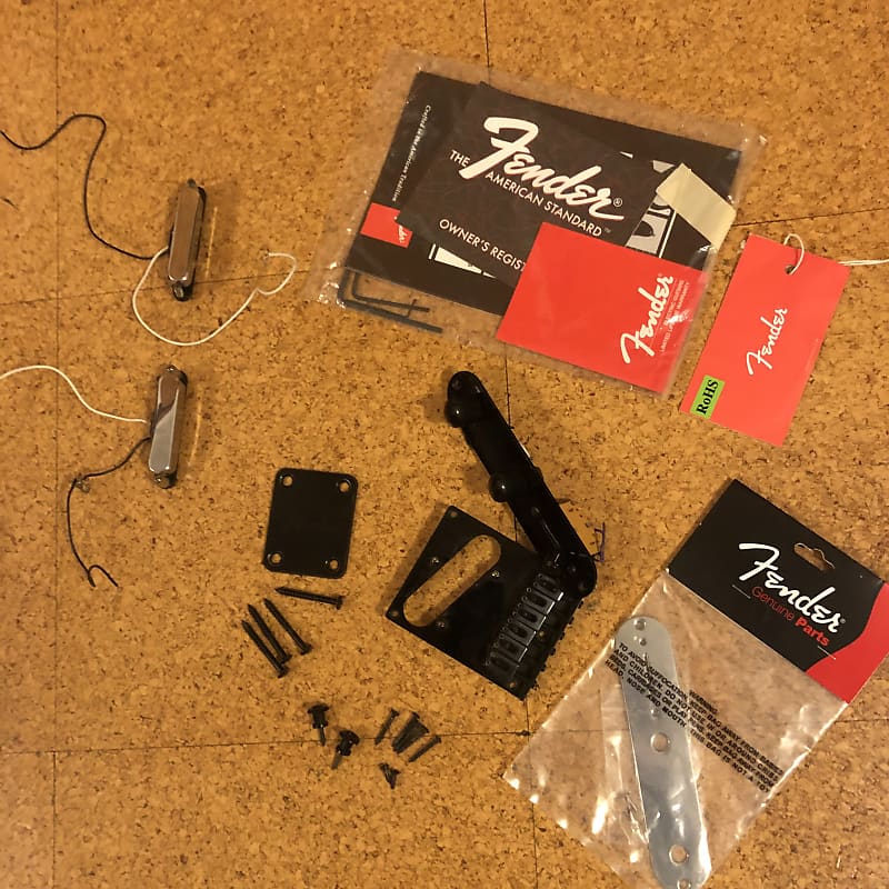 Fender Telecaster, Parts, Control plates, candy, bridge, neck | Reverb