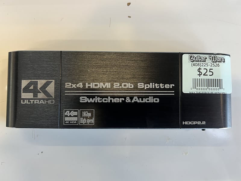 HDMI SPLITTER 2x4 2.0b switcher and audio. | Reverb