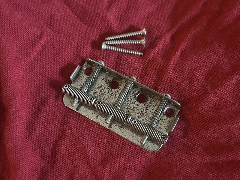 1958 - 64 Fender Musicmaster Duo Sonic guitar bridge | Reverb