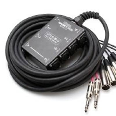 Hosa SH-6X2-30 30 Foot Pro-Conex Little Bro Sub Snake, Hosa 6 | Reverb