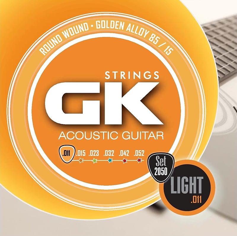 GK Acoustic Guitar Strings Regular Light Gauge 85/15 | Reverb UK
