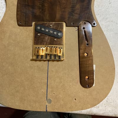 Varris Guitars Custom tele gear 2022 Claro walnut guard, | Reverb
