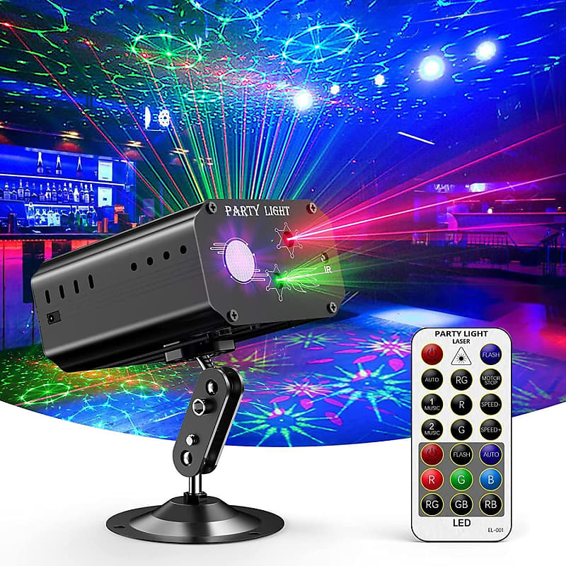 Party Lights Disco Light Show Sound Control Dj Stage Strobe | Reverb