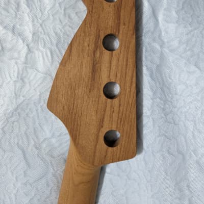 Warmoth Roasted Maple Jazz Bass Neck | Reverb