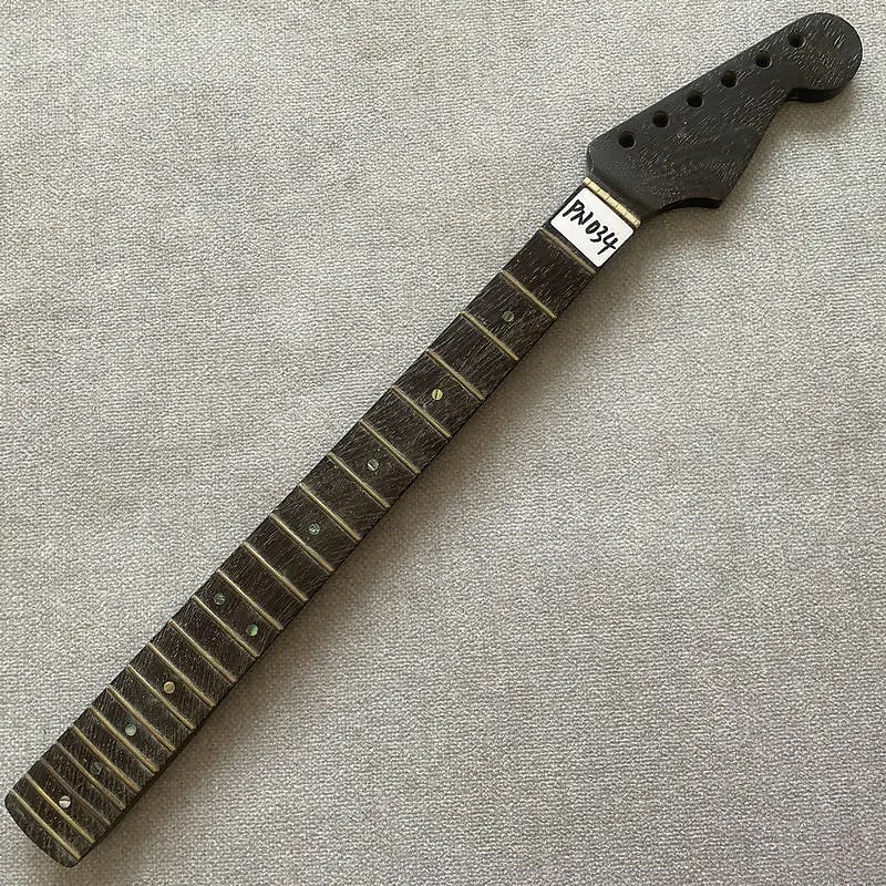 Wenge Wood Strat Stratocaster Style Guitar Neck, 22 Frets | Reverb